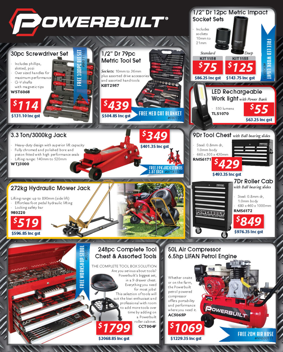 Special Offers - Power Built Tools