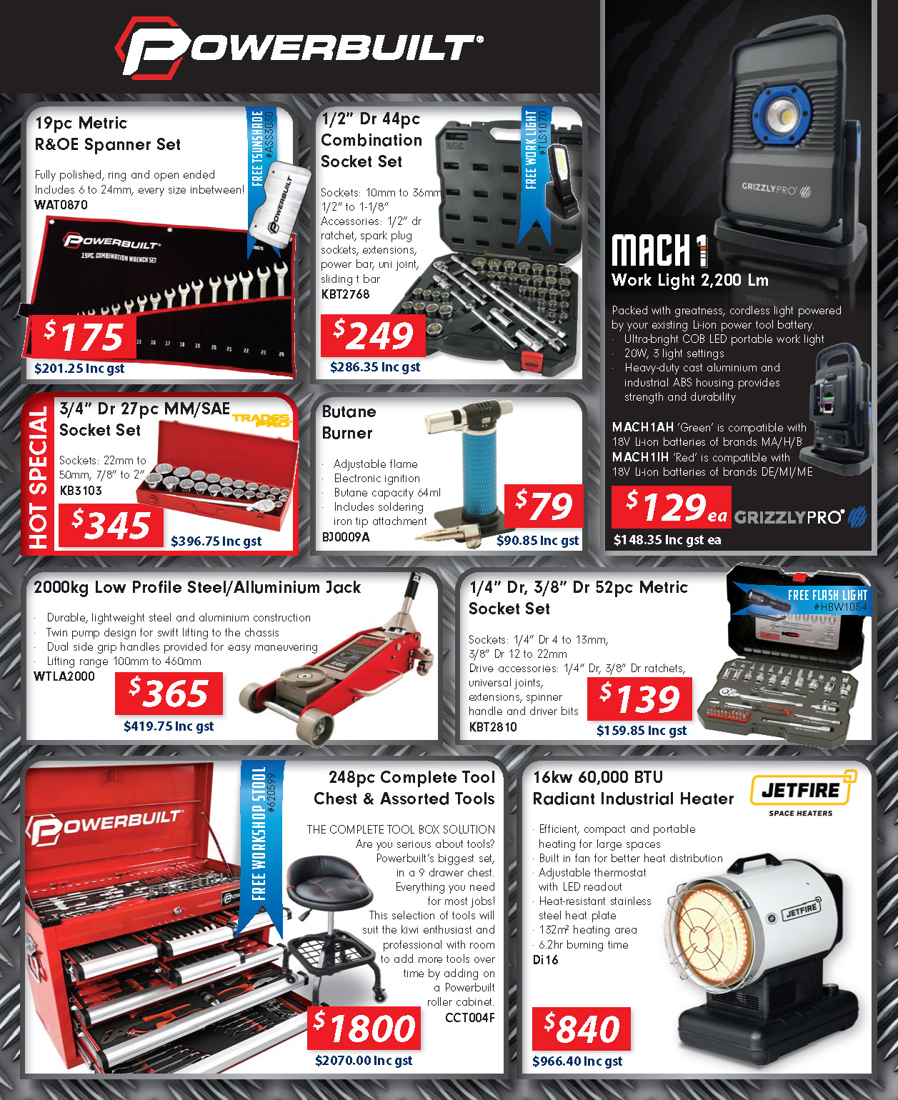 Special Offers - Power Built Tools