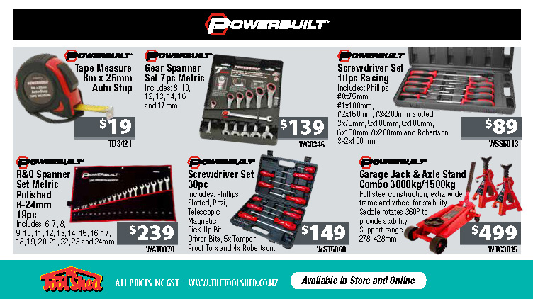 Special Offers - Power Built Tools