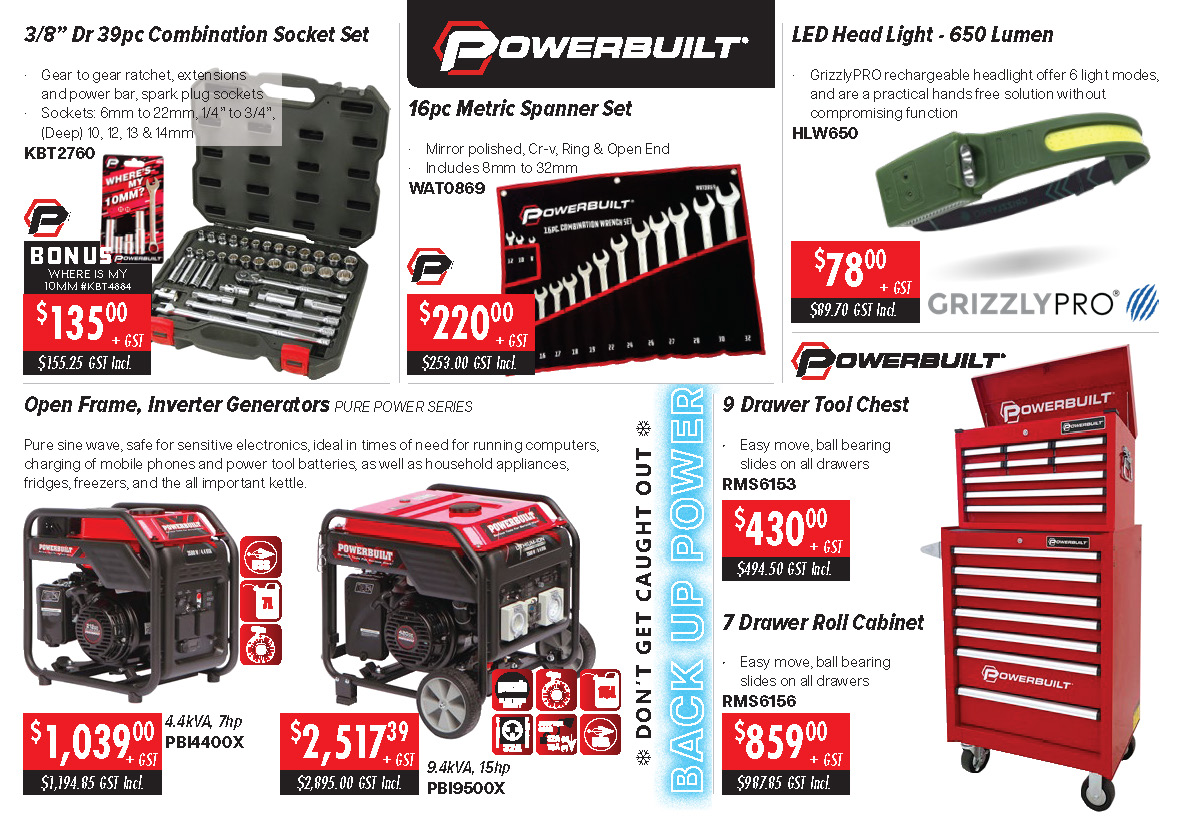 Special Offers - Power Built Tools